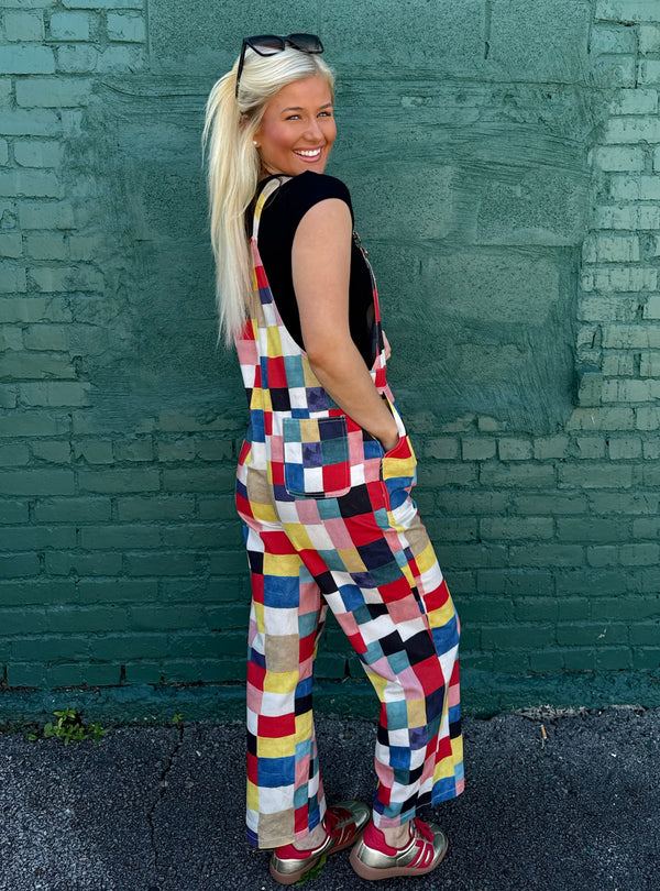 Patch Perfect Colorful Overalls - Shoefisticated